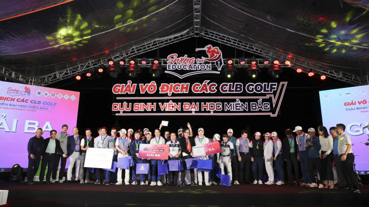 CLB golf ĐH Xây dựng đạt mục tiêu top 3 giải Swing For Education 2023