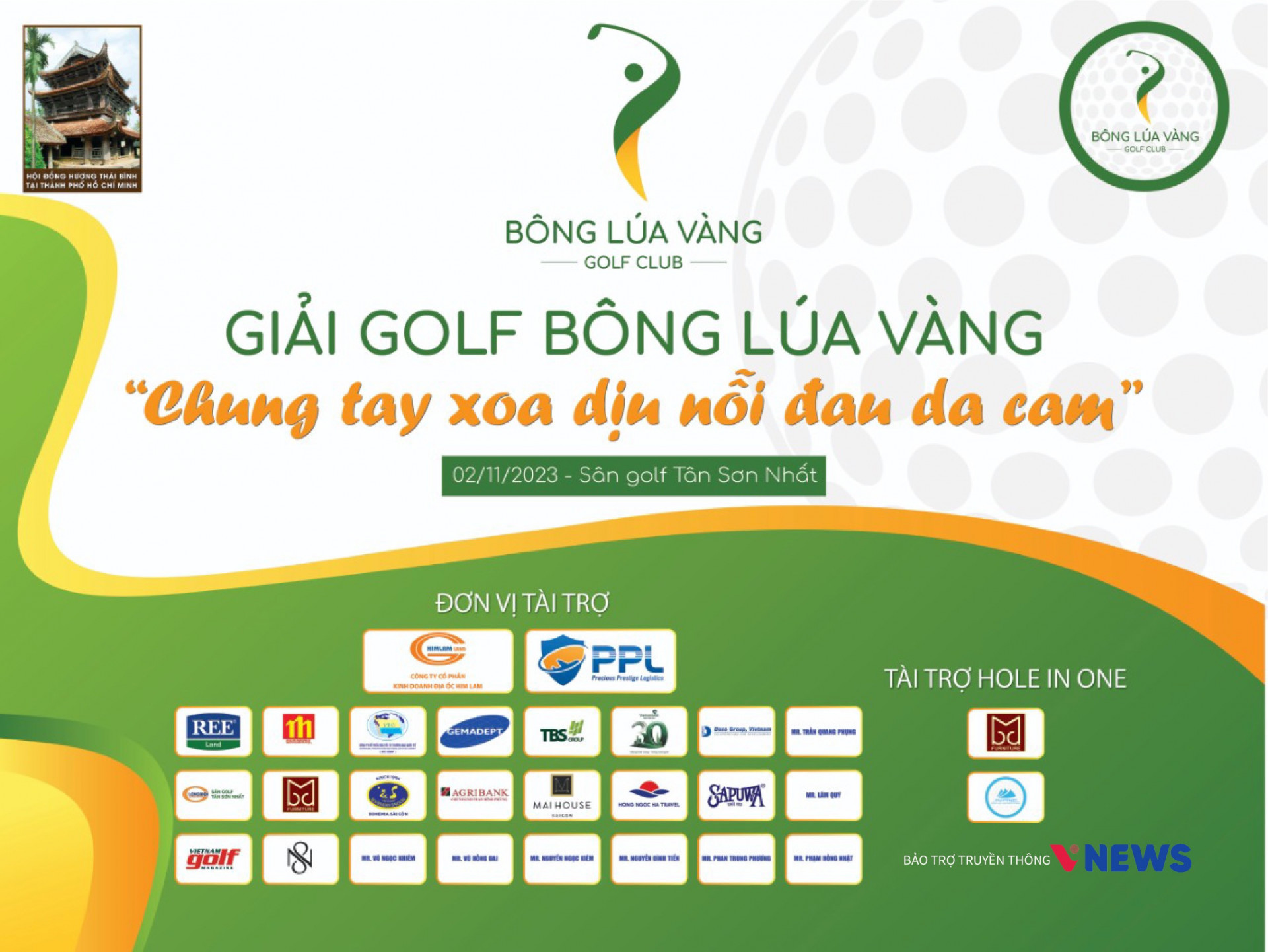 Nhiều nhà tài trợ chung tay cùng CLB golf Bông Lúa Vàng Thái Bình tại ...