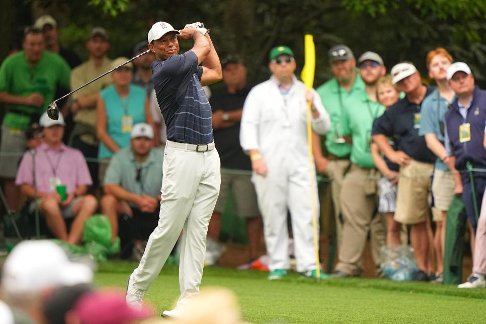 Tiger Woods đã chơi tại Augusta National cùng Justin Thomas và Fred Ridley